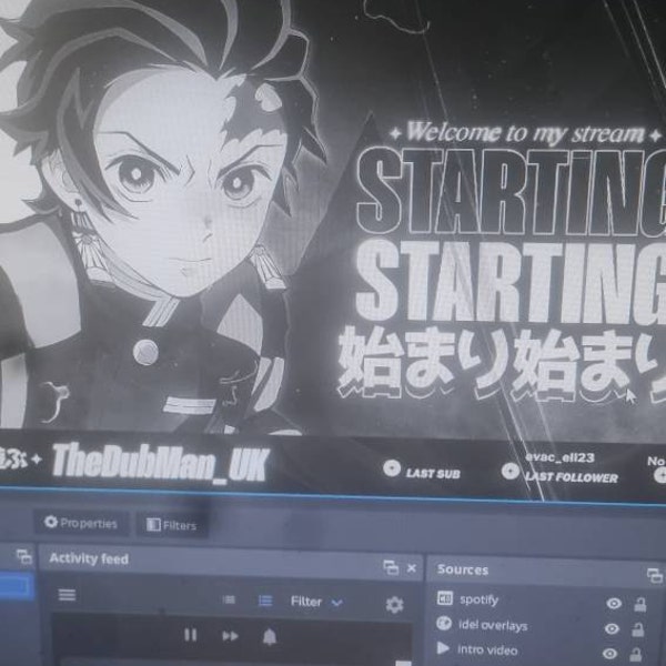 Twitch Panels Dark Anime (x24) / Aesthetic Twitch Panels / Japan Stream ...