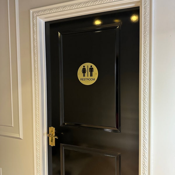 ADA Compliant Unisex Restroom Sign. Unisex Bathroom Signage. ADA ...