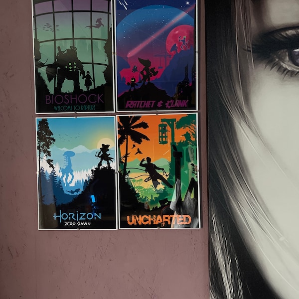 Horizon Game Art, Full Page, Minimalist, Video Game Print, Home Decor ...