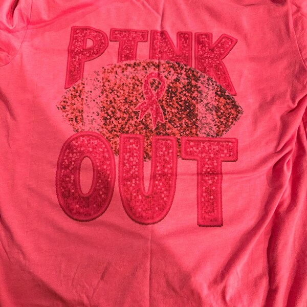 Custom Pink Out Football Unisex Adult Soft Style Tees, T-shirt Football ...
