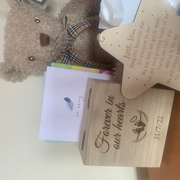 Baby Loss Miscarriage - Personalised Memory Box - Remembrance - Grief ...