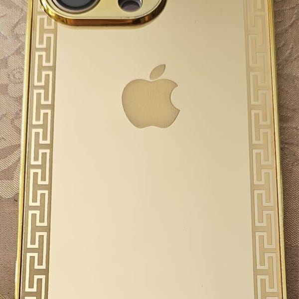 Customized Gold King Crown Design Embroidered iPhone Case / Custom ...