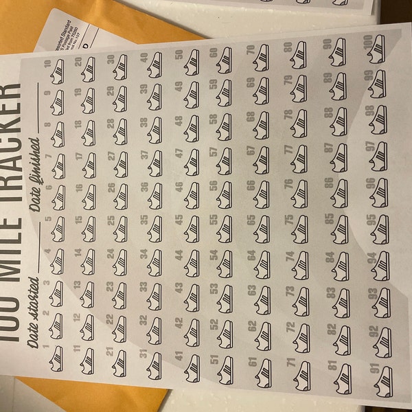 Monthly Step Tracker, Printable, Workout Tracker, Running Log, Walking ...