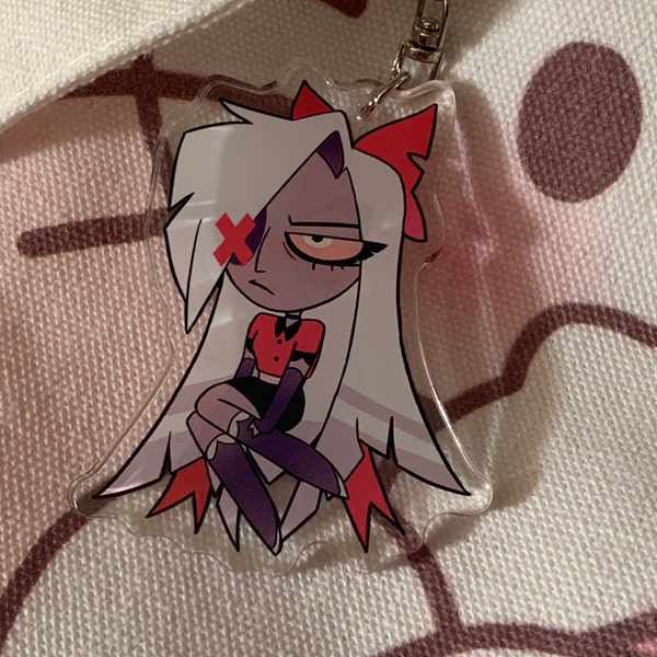 Vaggie - Hazbin Hotel Keychain - Cute Chibi Vaggie Charm - Etsy