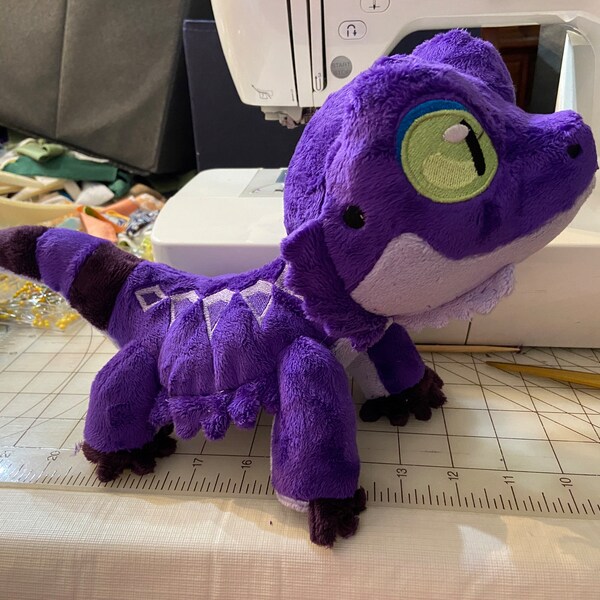 Pet Lizard Plush Sewing Pattern .pdf Tutorial Leopard Gecko Crested ...