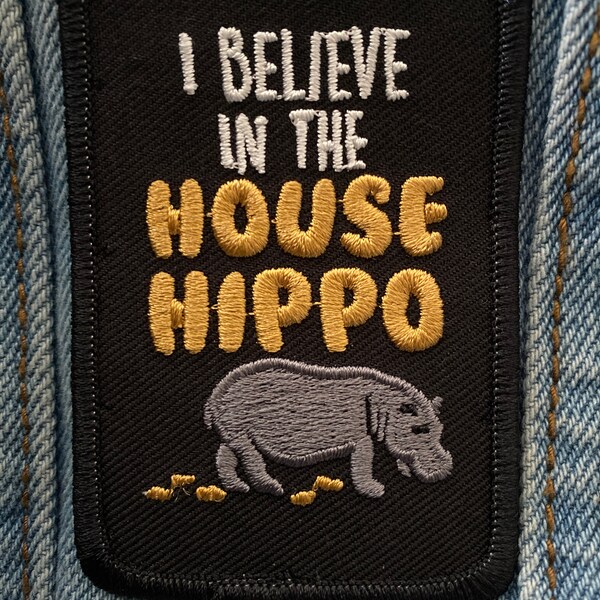 House Hippo SEW ON Patch - Etsy Canada