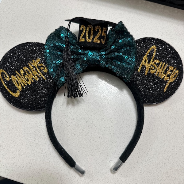 Class of 2025 Mickey Ears, Graduation Mickey Ears, Minnie Ears, Senior ...