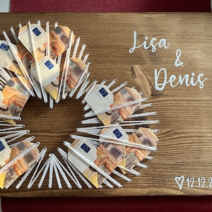 Hochzeitsgeschenk Holz Fadenbild Nagelbild Herz personalisiert - Etsy.de