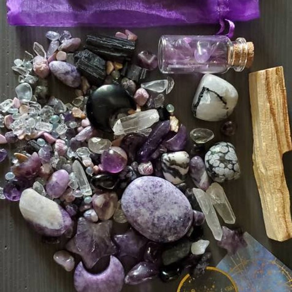 Full Moon Crystal Confetti Mystery Scoop Crystal Dip - Etsy