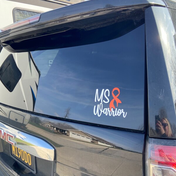 MS Warrior, M.S. Support, Vinyl Decal Sticker, Custom Name, Multiple ...