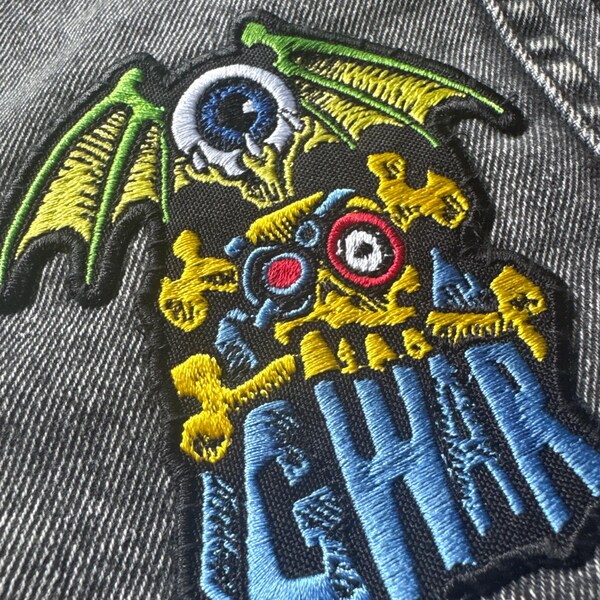 Wolf Embroidered Back Patch | Mean Growling Dog Harley Davidson Biker ...