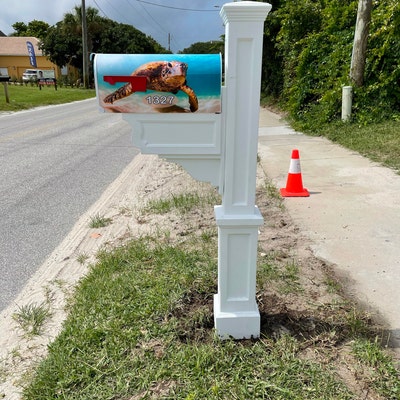 Sea Turtle Custom Mailbox Beach Decor. Personalized Gift for Dad Gift ...