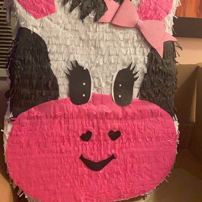 Sale Handcrafted Custom Made Cow Pinata for Barnyard Birthday Party ...