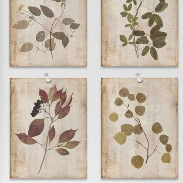 Framed Canvas Tryptic Wall Art Set, Abstract Forest Tree Art Prints ...
