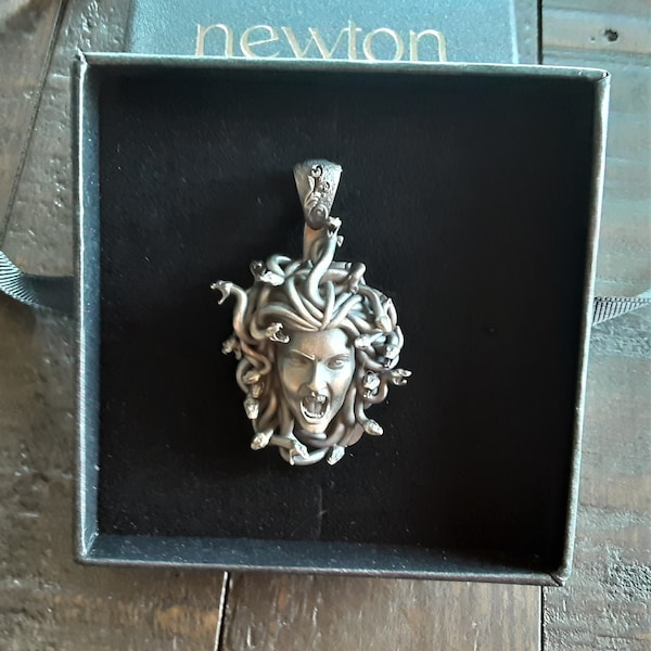 Medusa Pendant, Medusa Head Necklace, Medusa Sterling Silver Pendant ...