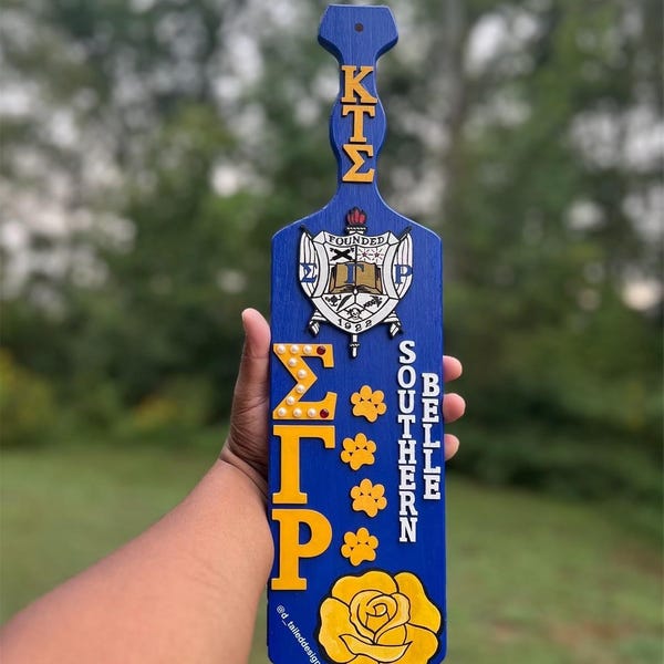 18" Custom Sorority/fraternity Paddle - Etsy