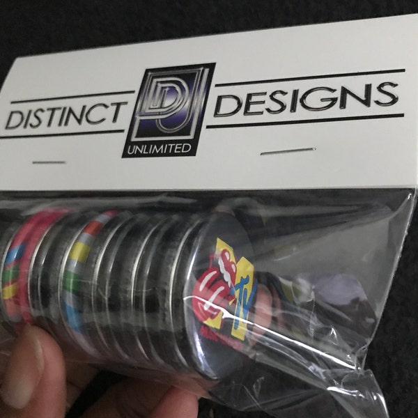 Totally Awesome 80's Party Favor Buttons (12 Pack), 1" or 1.5" or 2.25 ...