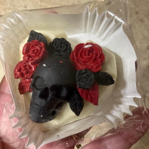 Skull N Roses Candy Coated Fudge Brownie Cakesicles | Gothic Dessert ...