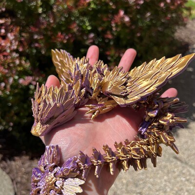 Punk Dragon Fidget Toy 3D Printed Articulated Dragon - Etsy