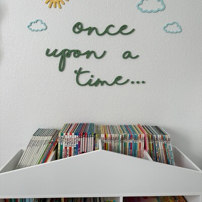 Once Upon a Time Cutout Kids Bedroom Decor Nursery Wall Decor - Etsy