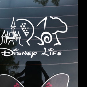 Disney Life Four Parks Decal Car Mac Mug Free Shipping | Etsy