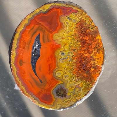 Mud-splash in Fighting Blood Warring States Agate, Hebei, Province ...