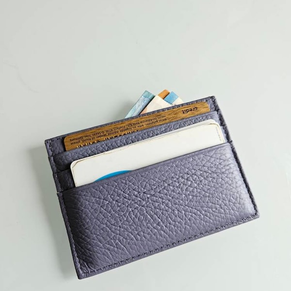 Monogrammed Genuine Leather Accordion Card Case,monogrammed Genuine ...