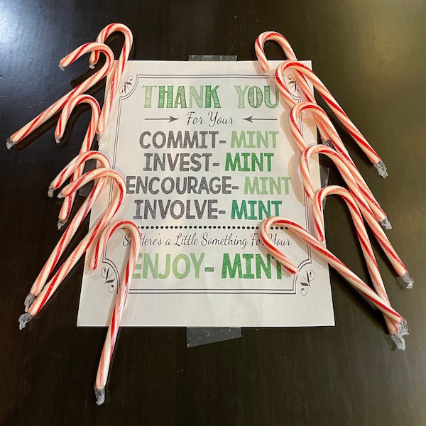 Mint Thank You Sign: Teacher, Staff Appreciation Decor (digital ...