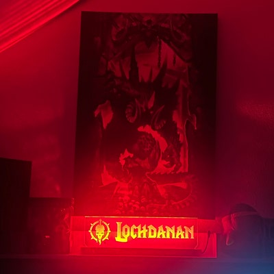 Custom Classic MOBA Inspired Dual Base LED With Gamertag for - Etsy