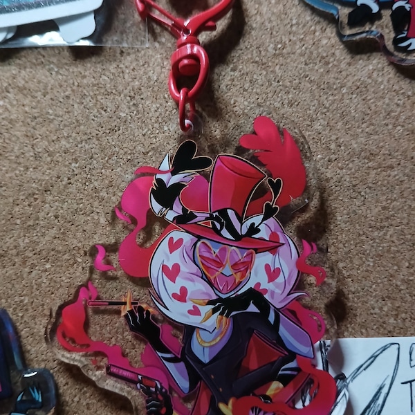 The Vees Hazbin Hotel Keychains - Etsy