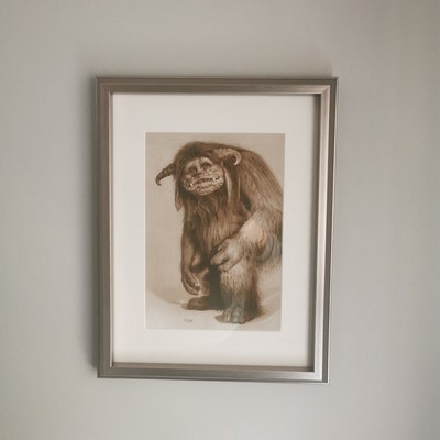 Limited Print of My Pastel Drawing of Ludo From Labyrinth - Etsy