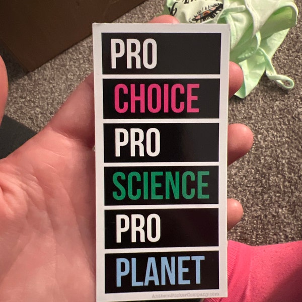 Pro Choice Pro Science Pro Planet Vinyl Sticker - Etsy