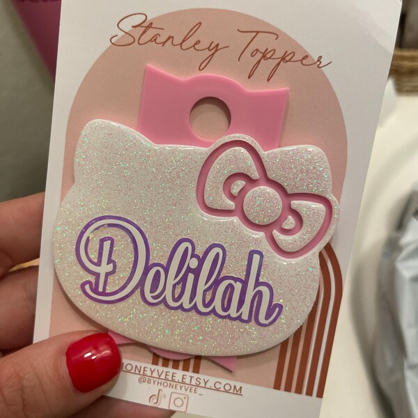 Hello Kitty Sanrio Straw Topper, Stanley Straw Topper, Stanley ...