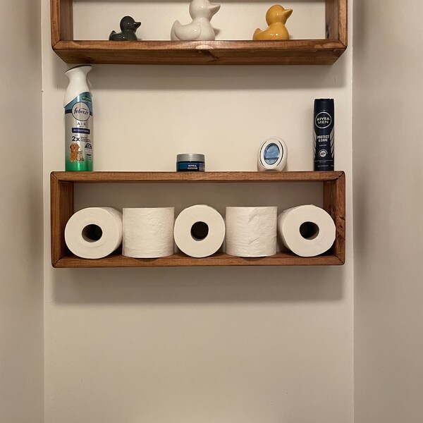 Rectangular Wooden Floating Box Shelf - Etsy UK