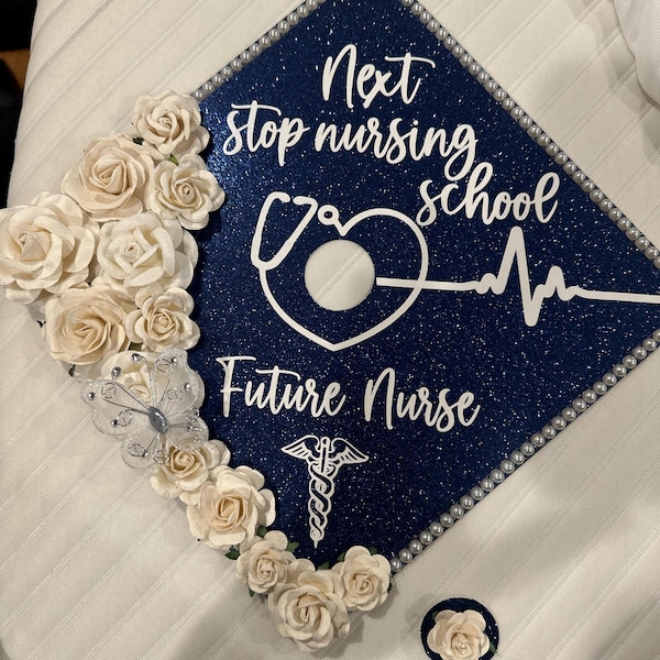 Next Stop Nursing School Graduation Cap Topper - Etsy