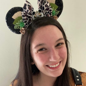 Safari Zoo Animal Kingdom Mouse Ears Headband Leopard Mouse Ears ...