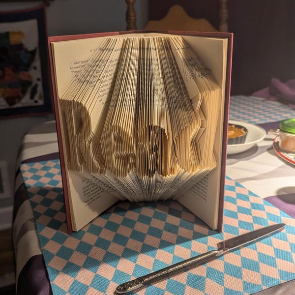 READ Book Folding Pattern — 195 Folds (390 Numbered Pages). PDF Digital ...