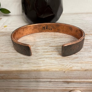 Custom Ogham Copper Cuff Bracelet, Personalized Ogham Bracelet, Irish ...