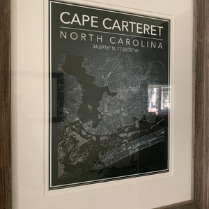 Wall Art Map of Murrells Inlet South Carolina | Etsy