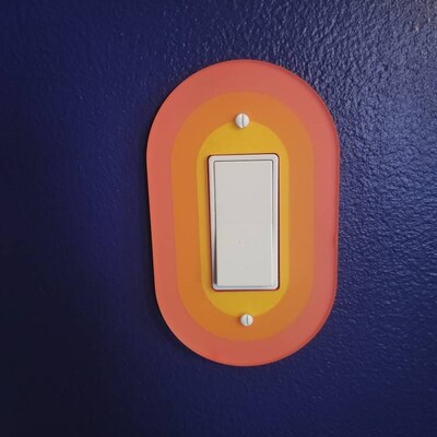 Retro Rounded Corner Triple Light Switch Plate Cover - Etsy