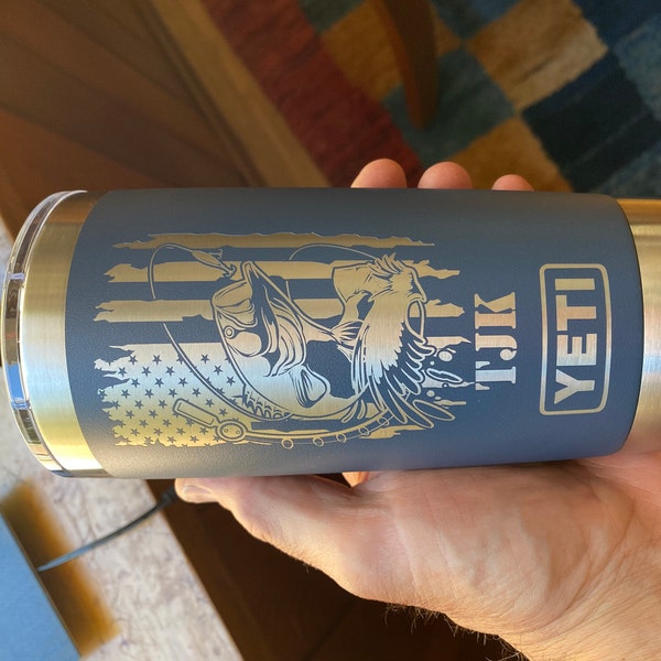 Personalized American Flag Yeti Tumbler, Patriotic Gift - Etsy