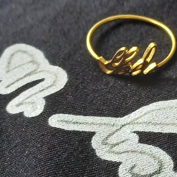 Signature Ring • Memorial Signature Jewelry • Custom Actual Handwriting ...