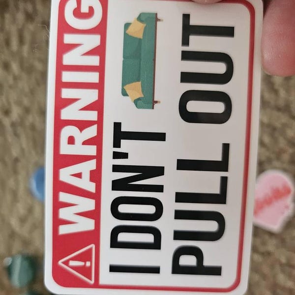 Warning Old Man Driving Bumper Sticker Funny Meme Prank Joke Gag ...