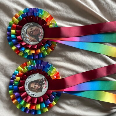 Floral Tribute Ribbon, Birthday Bouquet and Wreath Ribbon. Personalised ...