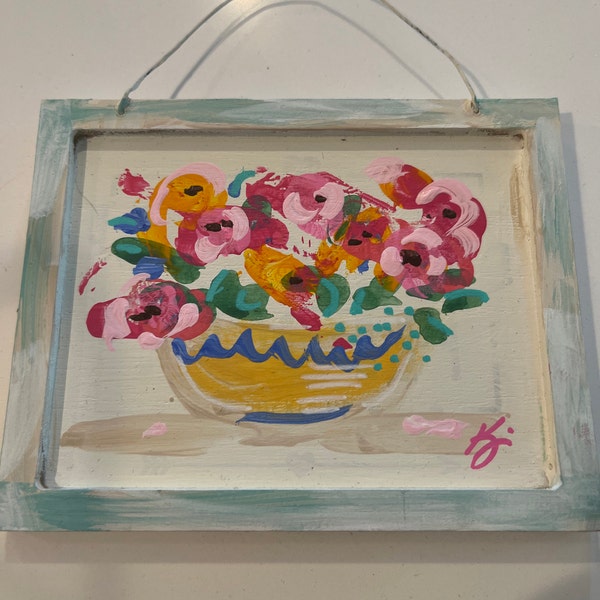 Muddy Roses Original Painting on Watercolor Paper 9 X 12 ...