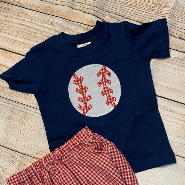 Baseball Applique Embroidery Design (5 Sizes), Vintage Stitch Baseball ...