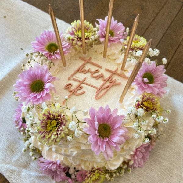 Heart Cake Charm • Vintage Heart Cake Charm • Mini Cake Topper • Flat ...