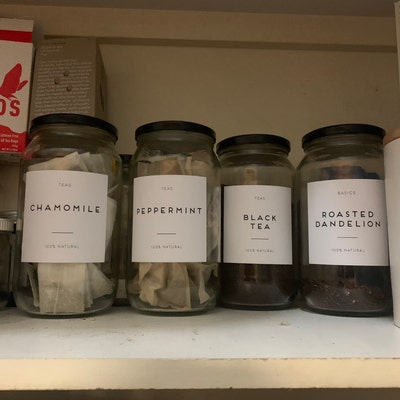 Gold Metallic Herbs and Spice Labels Custom List - Etsy