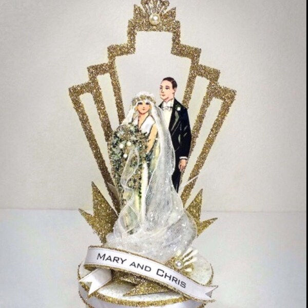 Vintage Wedding Bells Cake Topper - Etsy