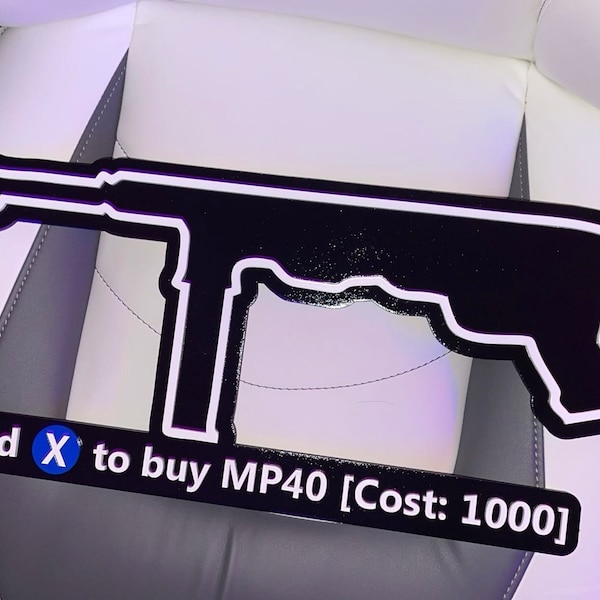 MP40 Wall Gun Buy Wood Sign - Etsy